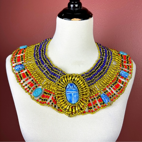 Jewelry | Large Queen Cleopatra Style Collar Necklace With Large ...